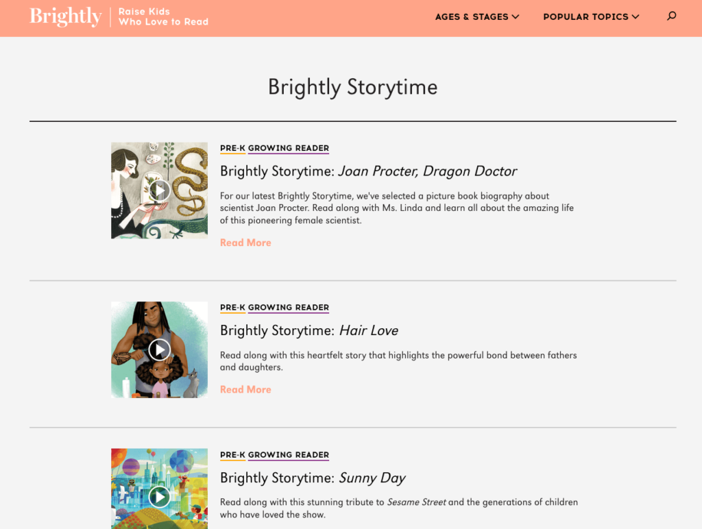 Online Story Times for While the Library is Shutdown - Big Books ...